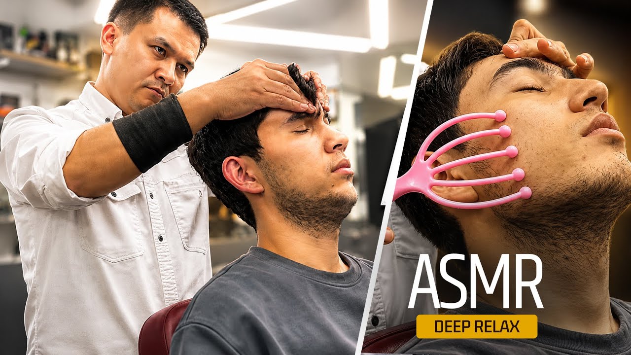 ASMR SLEEP MIR 💊 Asmr Head Massage In Real Barber Shop - YouTube