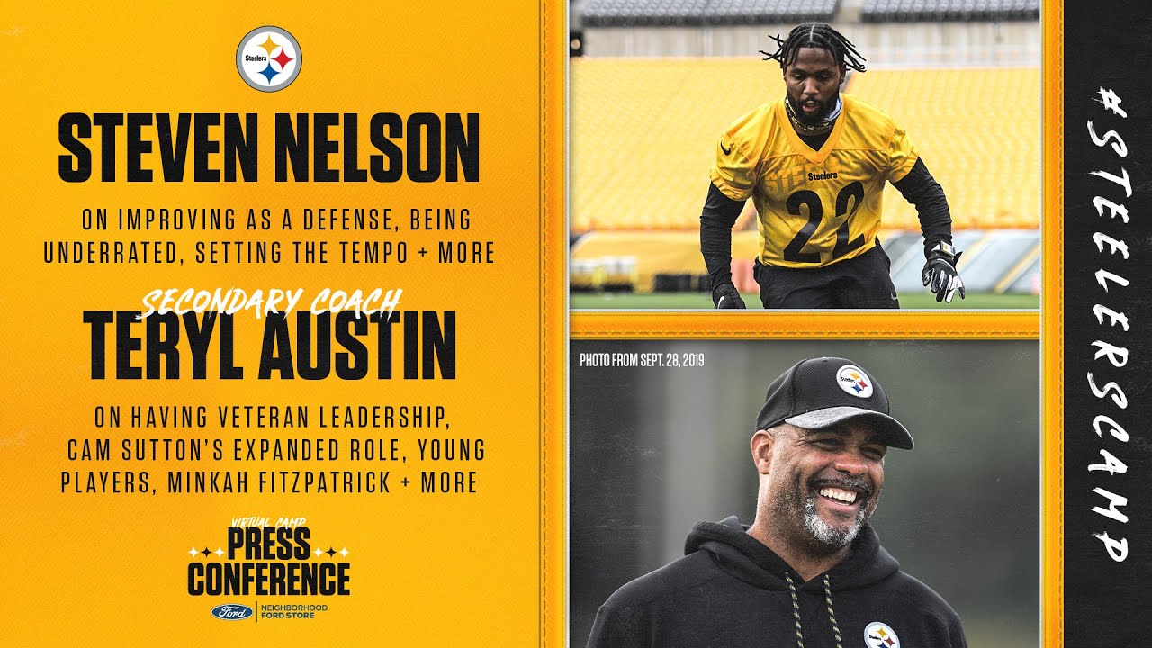 Steelers Virtual Camp Press Conference (Aug. 11): Steven Nelson, Coach ...