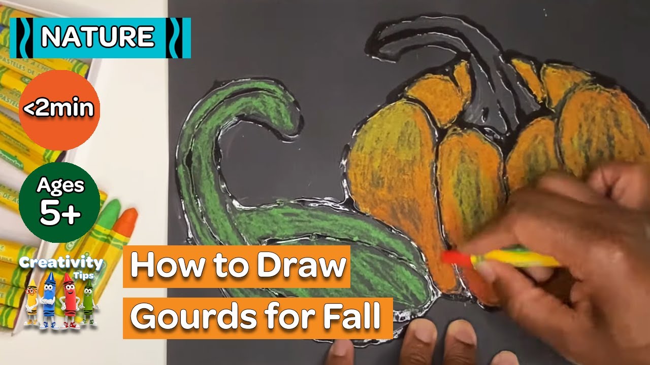 How to Draw Gourds | An Art Activity | Crayola Creativity Tips - YouTube