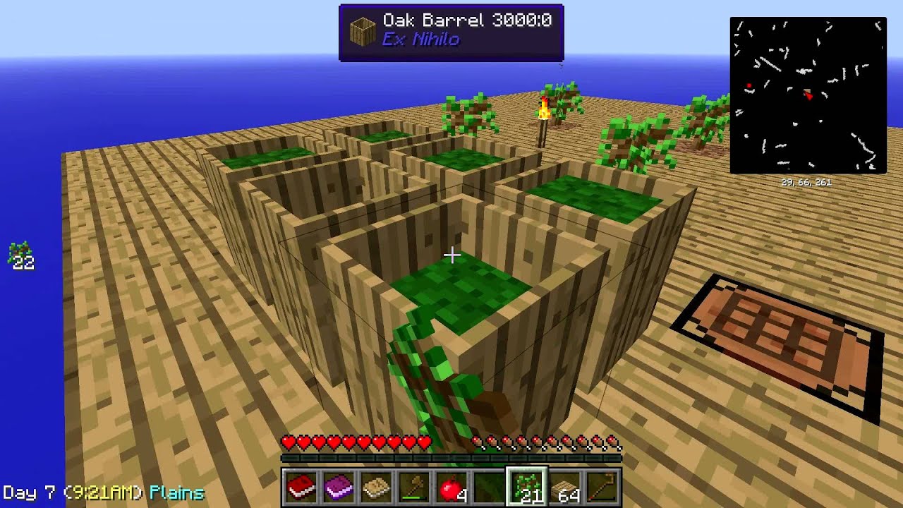 Let's Play Minecraft Sky Factory Ep.1 All About Trees - YouTube