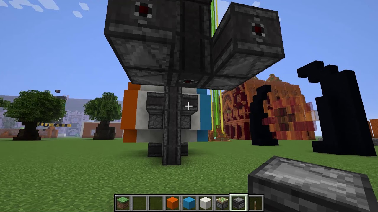 Minecraft observer 3x3 piston door 1.14.4 - YouTube