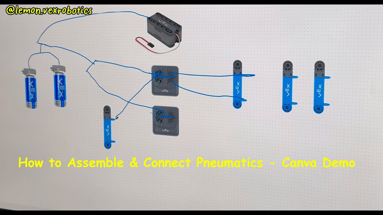 How to Assemble & Connect Pneumatics in VEX Robotics | Temporary Canva ...