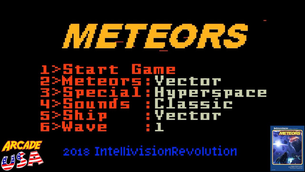 Meteors! (Intellivision) - YouTube