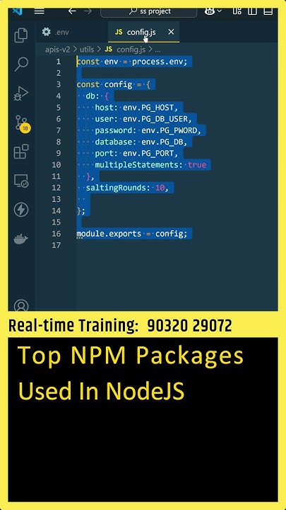 How To Use Dotenv In Node Js And Mern Stack Projects Nodejs Tutorial For