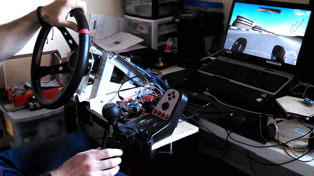 FFB Wheel test drive 3 - YouTube