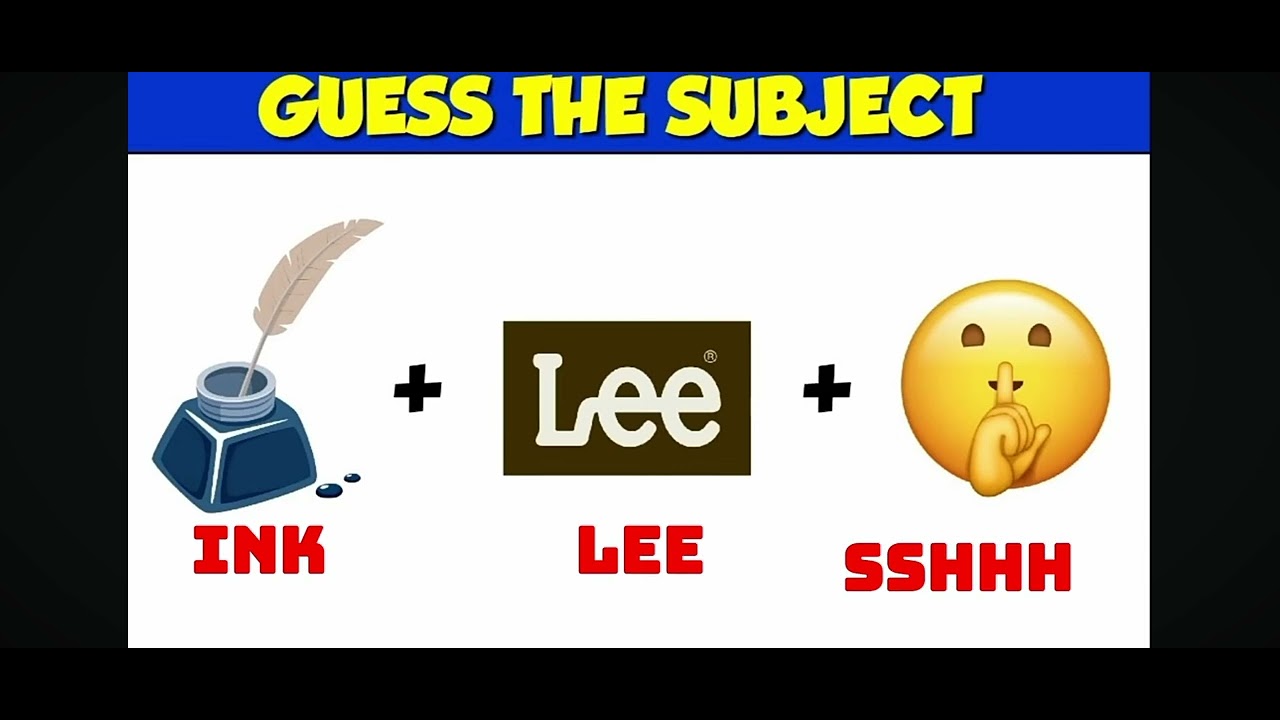 guess the subject name - YouTube