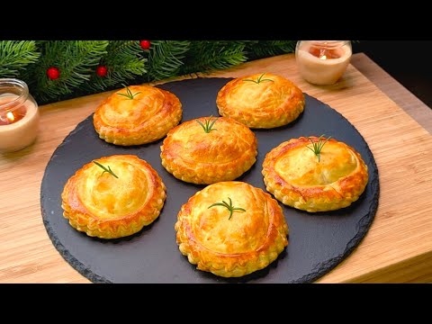 20 Dakikada Noel Partisi Atıştırmalığı: Yufka ile Peynir ve Pastırmalı Mini Kekler 🥧🥓🧀