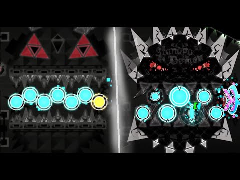 "The Devil" old & new version | SHOWCASE IN ONE VIDEO (geometry dash ...