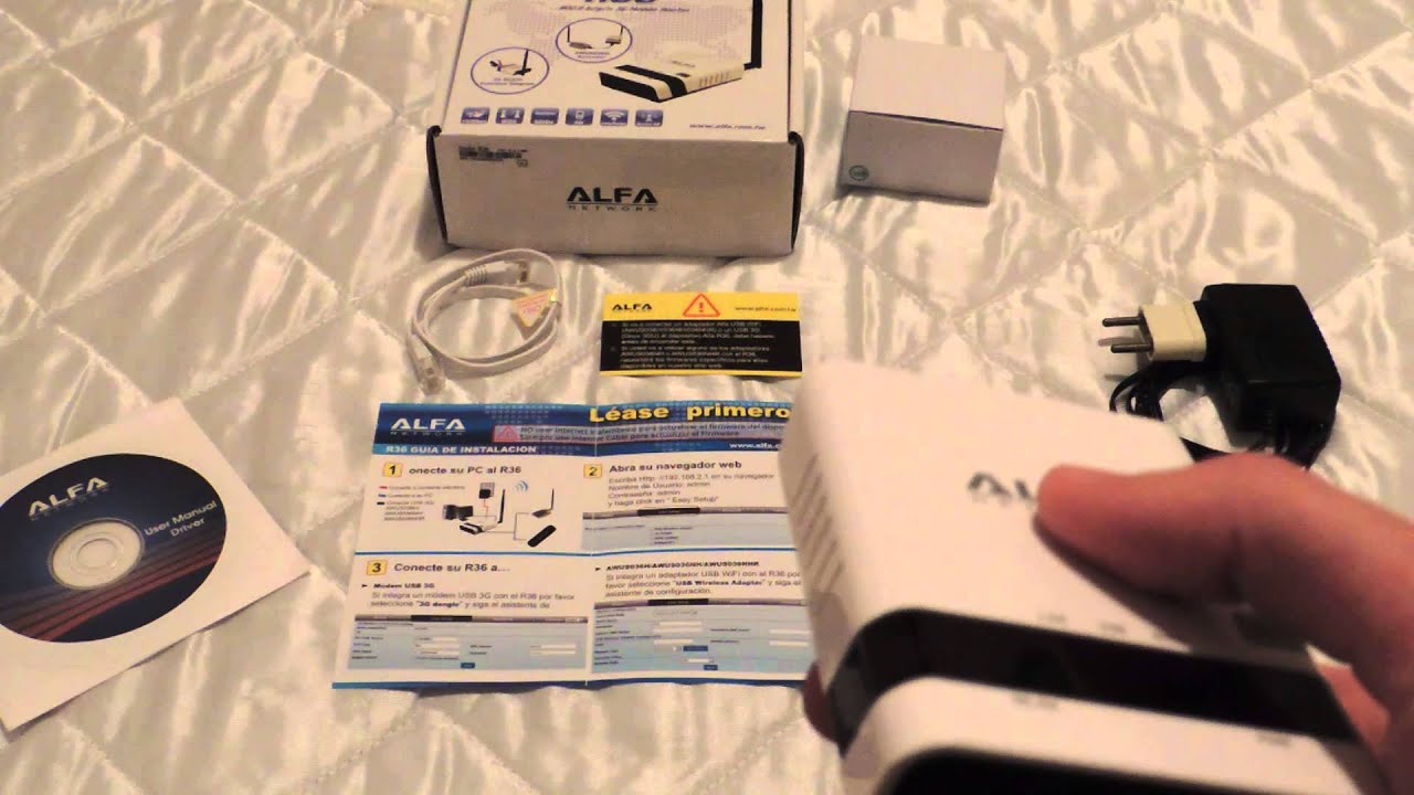 Unboxing Router - ALFA NETWORKS - R36. - YouTube