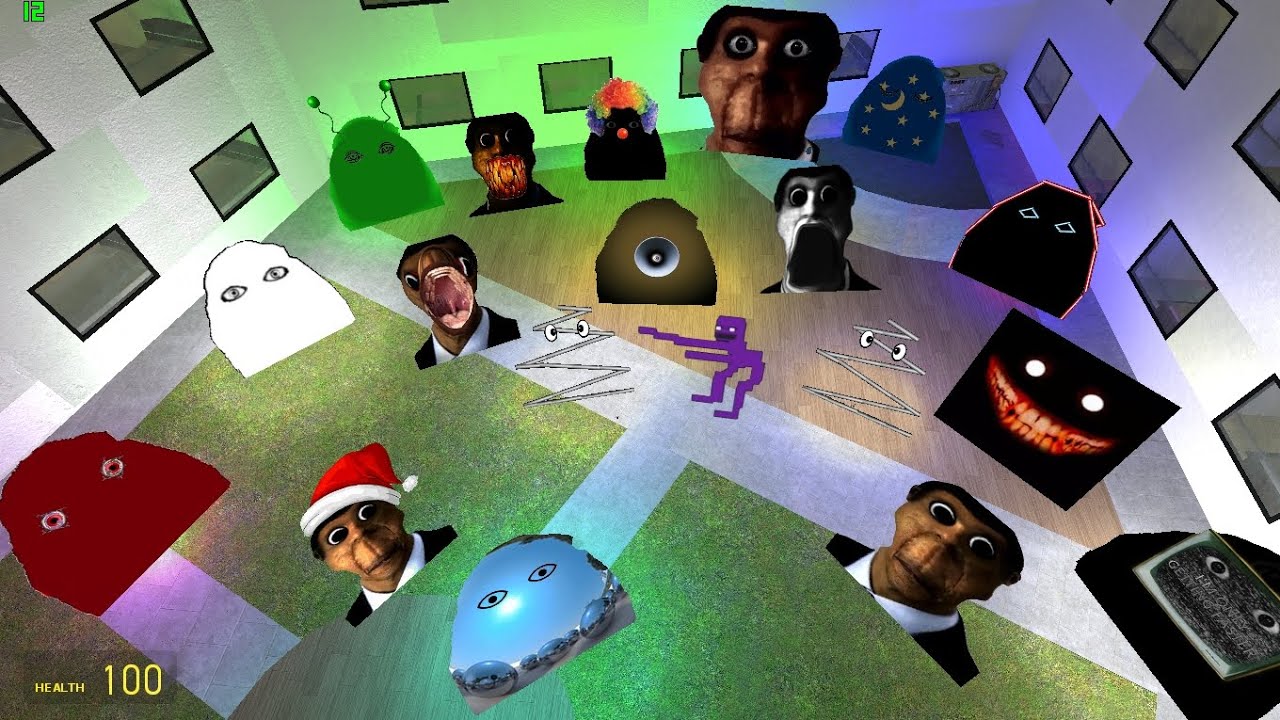 Angry MUNCI Family, Obunga Family, Purple Guy, Smiler Nextbot Gmod ...