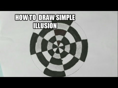 how to draw simple illusion - YouTube