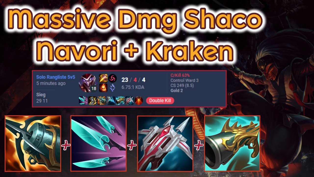 The best S13 Shaco Build!? 6s Solo Nash [League of Legends] Full ...