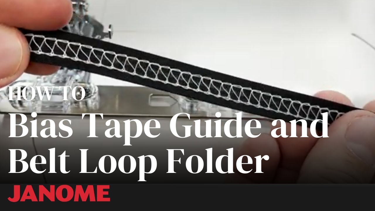 How to Use the Bias Tape Guide and Belt Loop Folder on the CoverPro ...
