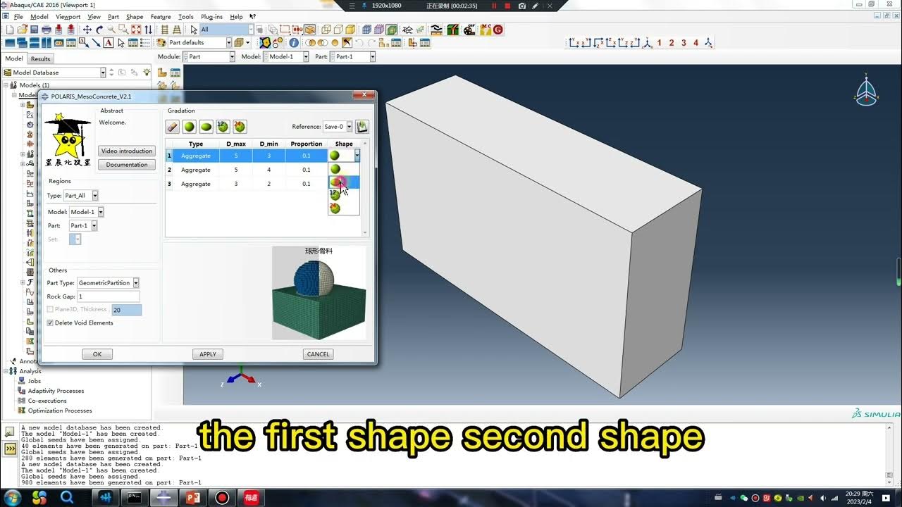 # 82 Abaqus Tutorial# Random particle modeling script demonstration - YouTube