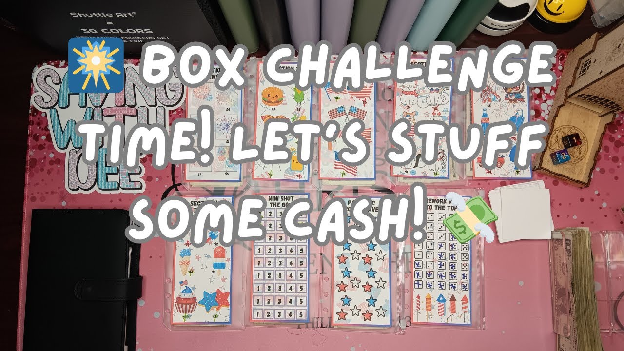 Fourth of July Box Challenge Cash Stuffing Fun! - YouTube