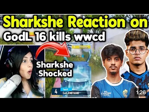 Sharkshe reaction on Godlike 16 kills wwcd 🔥 Full shocked by Shadow ...