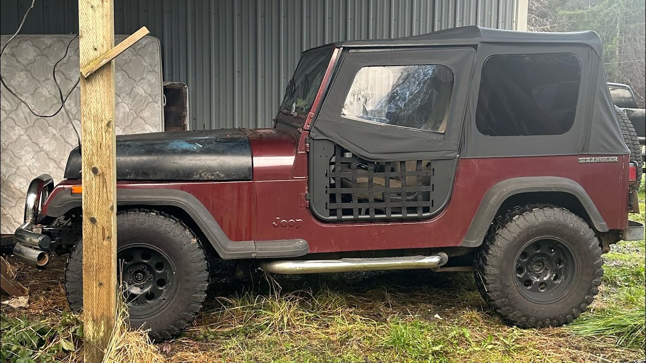 Project Jeep on the compound custom half doors. - YouTube