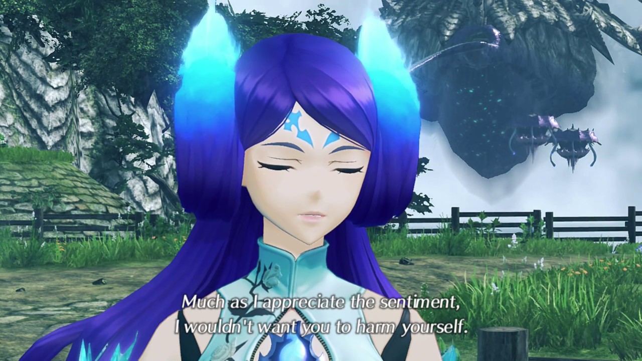 Xenoblade Chronicles 2 Swimsuit Edition Cutscene 128 - A Rotting Titan ...