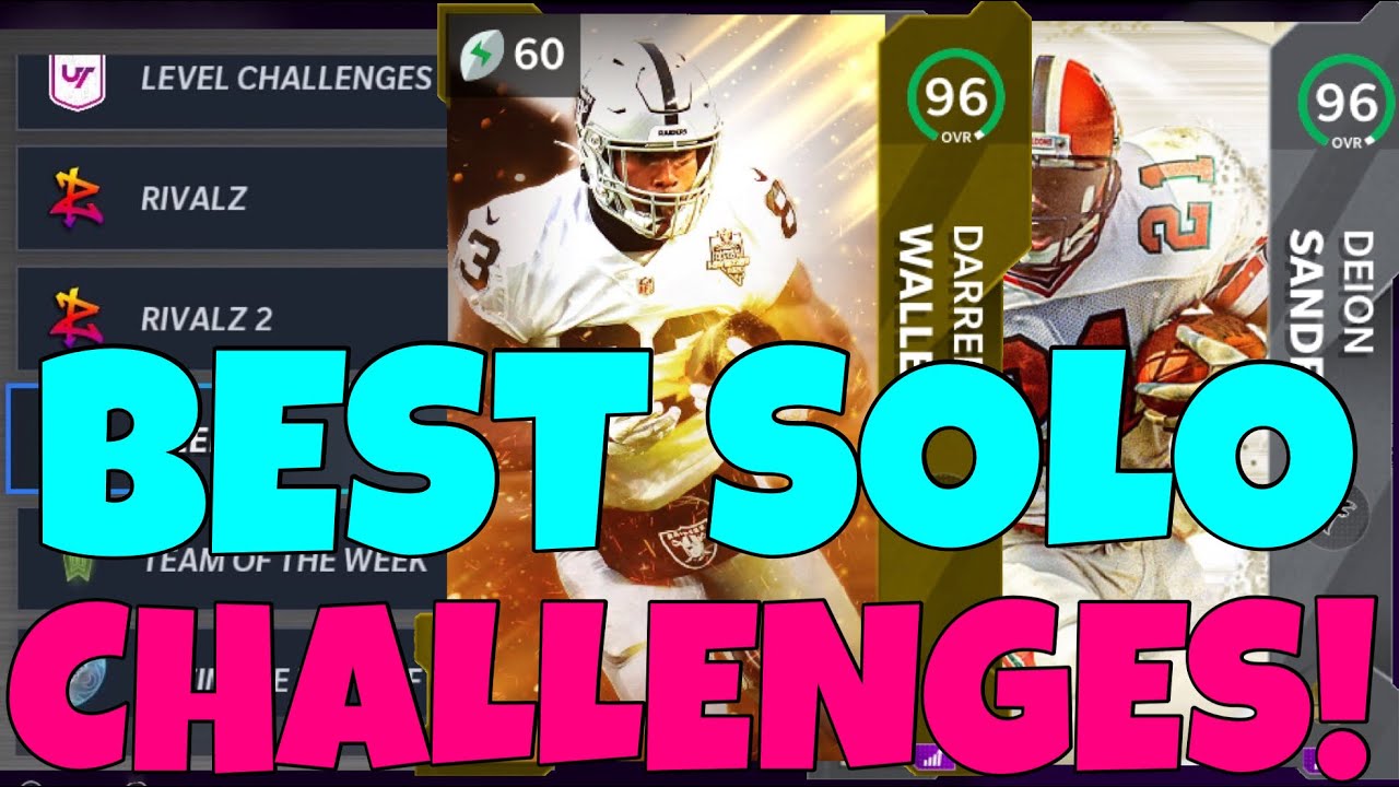 BEST SOLO CHALLENGES TO DO IN MADDEN 21! GET TONS OF FREE ELITES AND ...