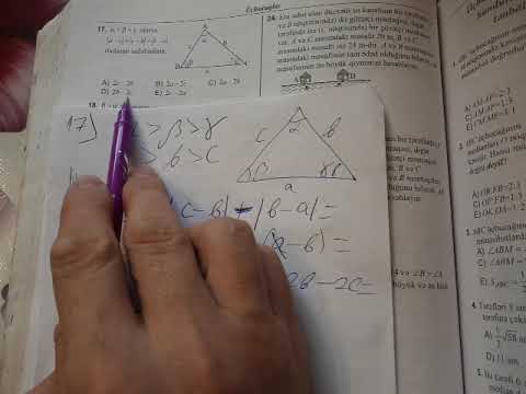 Üçbucaqlar. Test toplusu. 1-ci və 2-ci bölmələr. Vüsal müəllim. 051-717-30-37