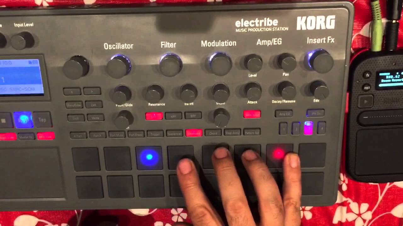 Electribe 2 techno session exploring builtin synth sounds - YouTube