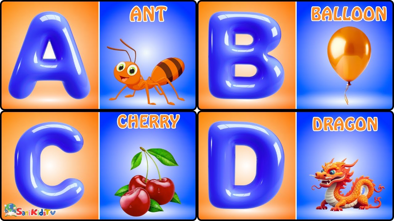 Phonics song | A for Ant | ABC Alphabet sounds | abcd cartoon | Nursery ...