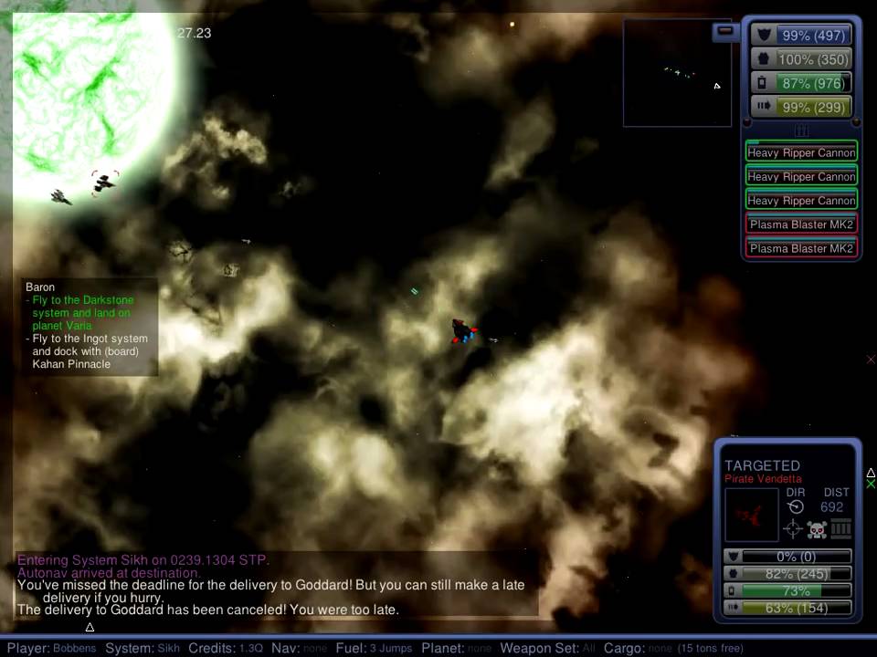 Naev 0.5.0 Alpha Gameplay (Skirmish) - YouTube