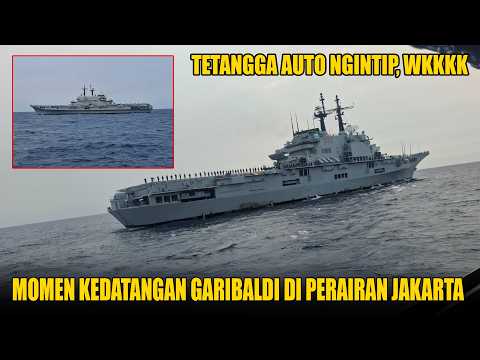 Setelah Lama Dinanti, Kapal Induk Garibaldi Hari Ini Tiba Di Laut Jakarta