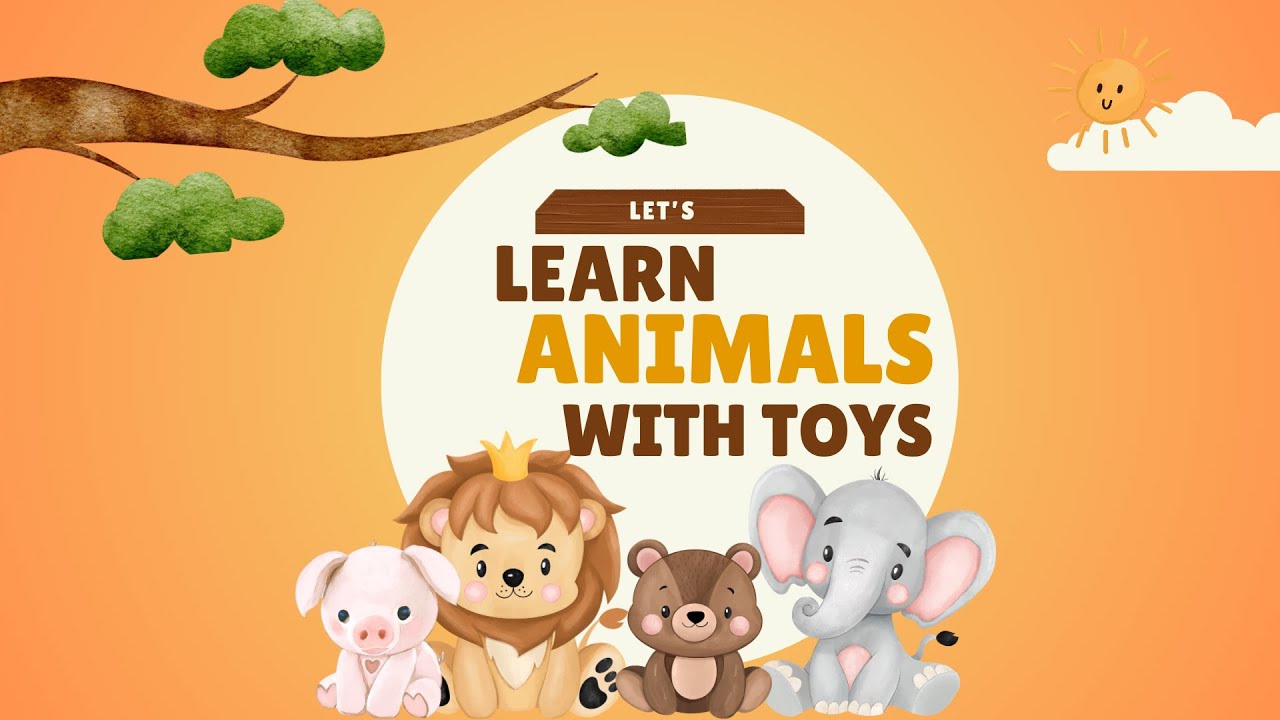 Learn Animals Name with toys Preschool Toddle Learning #kidslearning # ...