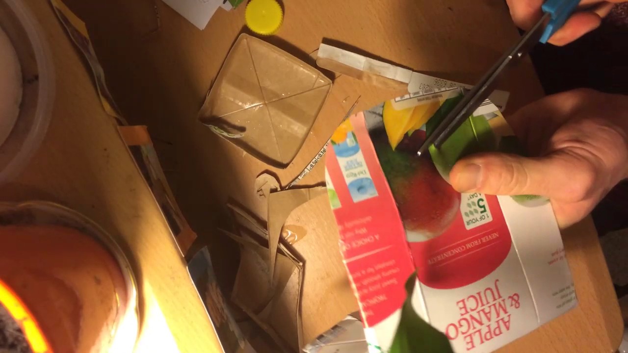 Wallet from a Tetra Pak that fits debit cards Double Boom. - YouTube