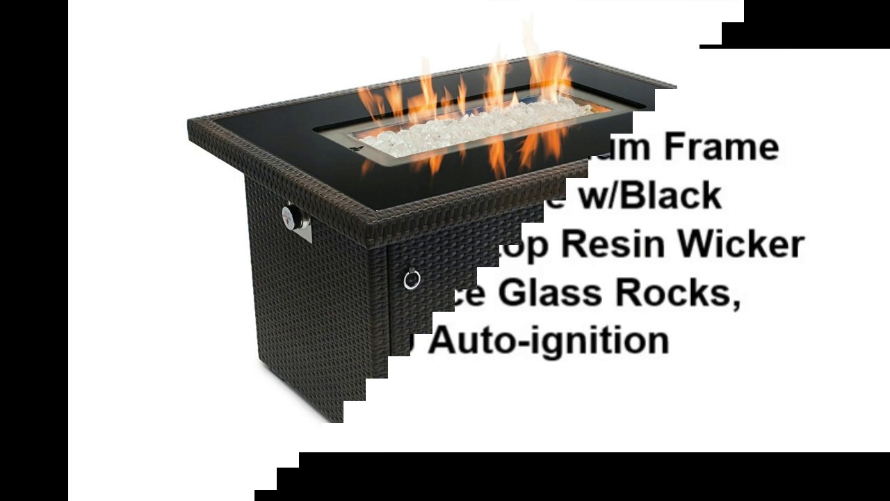 Outland Fire Table, Aluminum Frame - YouTube