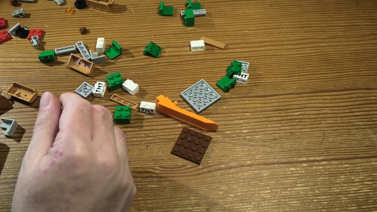 Building Lego Minecraft The Creeper Mine SET 21155 PART 1 4K - YouTube