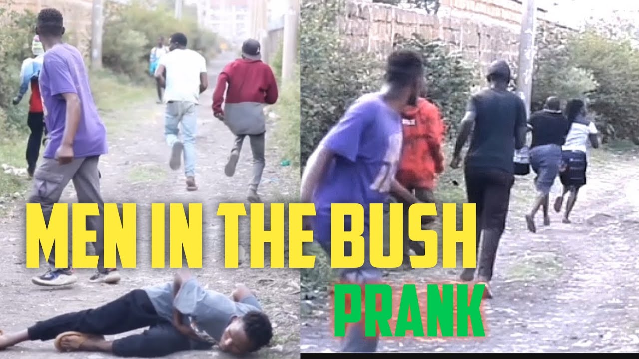 Men in the Bush prank /Bushmen prank /Hillarious public reaction 😂😂😂😂😜😜 ...