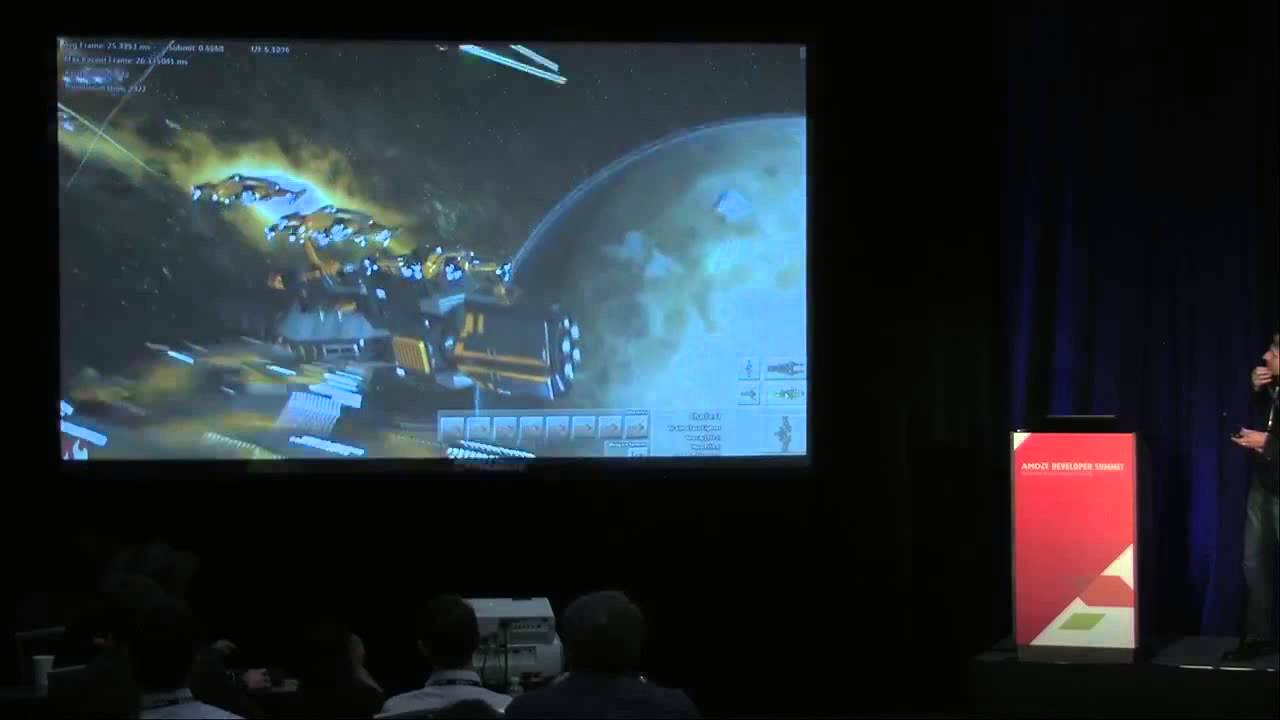 Oxide Games AMD Mantle Demo - YouTube