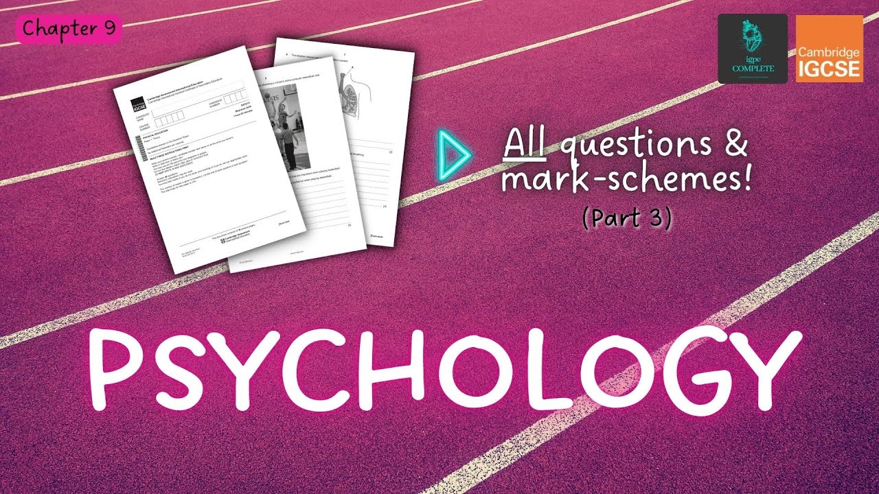 QUESTIONS, A* ANSWERS & MARK SCHEMES - Sports Psychology (Ch 9) - IGCSE ...