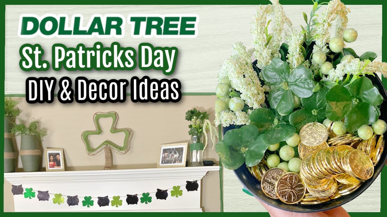 Dollar Tree St. Patricks Day DIY & Decor Ideas for 2022! - YouTube