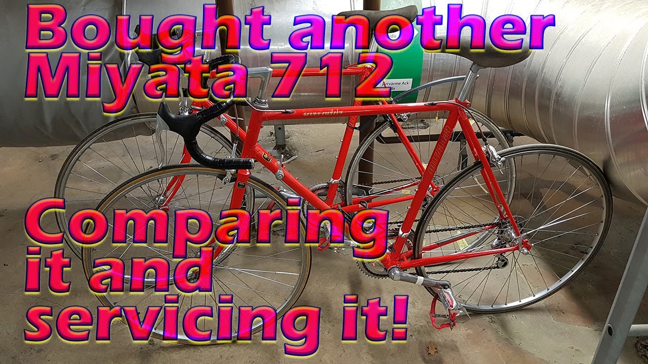 Just bought another Miyata 712 comparing and tune up - YouTube