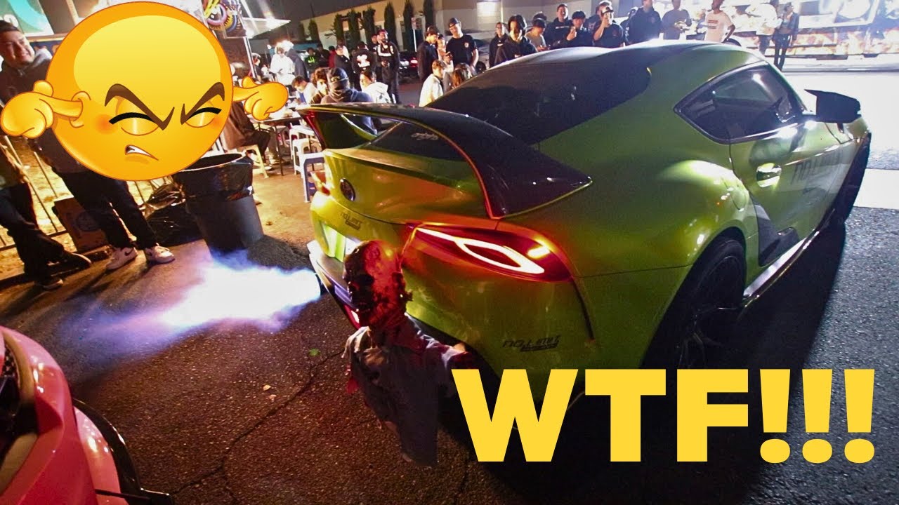 MK5 Supra Shuts Down Orange County Car Meet!!! - YouTube