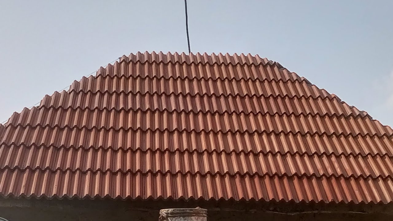terracotta tiles soloping roof design construction - YouTube