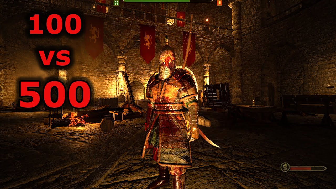 Mount&Blade II Bannerlord -Black- Conquest the Galend 100 Turks vs 500 ...