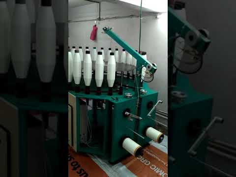 Multi filaments to single filament yarn splitting machine - YouTube