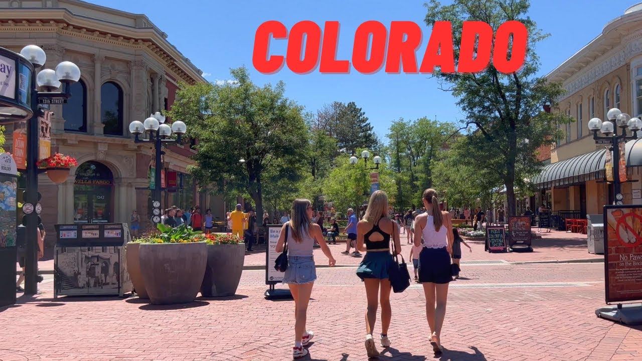 Walking Pearl Street Mall in Boulder, Colorado - YouTube