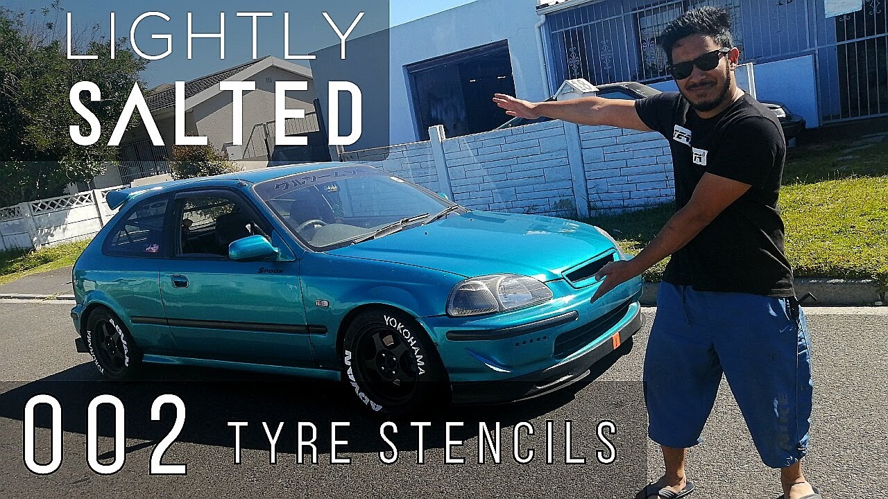 Homemade Spray-on Tyre Letters - YouTube