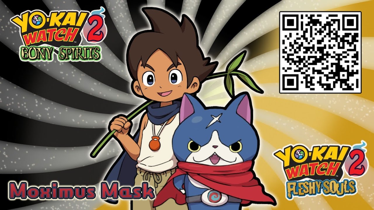 Hovernyan QR Code Yo-Kai Watch 2 OST Moximus Mask Theme 妖怪ウォッチ2元祖 妖怪 ...