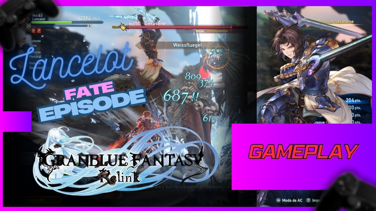 Granblue Fantasy Relink: Lancelot (Fate Episode) Gameplay - YouTube