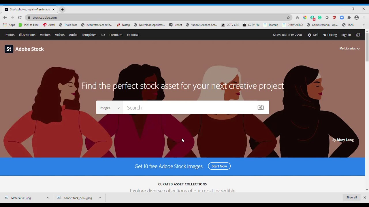 How to download Adobe Stock Images Free - YouTube