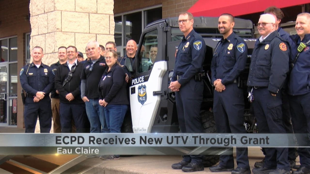 ECPD receives new UTV through grant from Firehouse Subs - YouTube