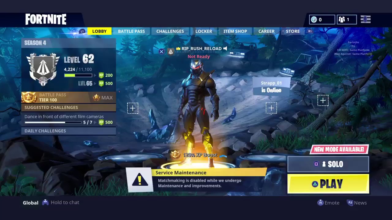 RIP_RUSH_RELOAD's Live PS4 Broadcast - YouTube