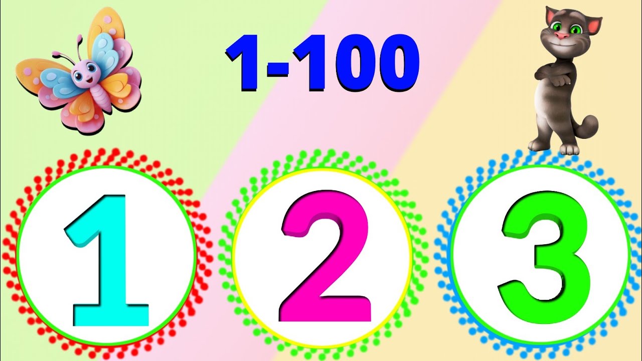 Counting 1 to 100|Numbers 1 -100|123 for Kids|123 Counting|Counting ...