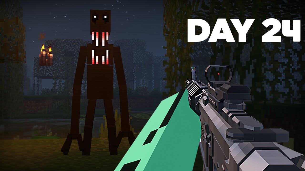 Surviving The Scariest Haunted Forest In Minecraft | Man From The Fog ...